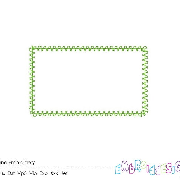 Rectangle Frame Embroidery - Etsy