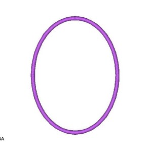 Oval Embroidery Designs Set of 4 Oval Applique Embroidery Design ...