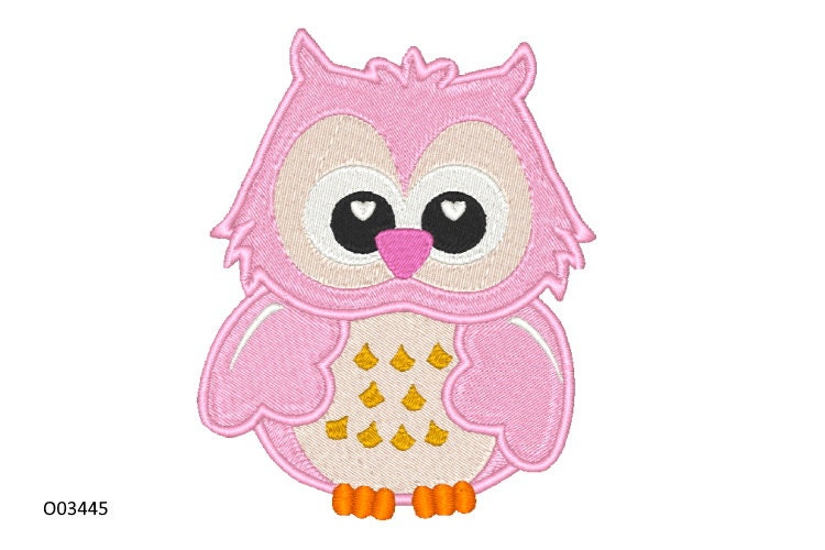 Owl Machine Embroidery Design Owl Embroidery Designs Birds - Etsy