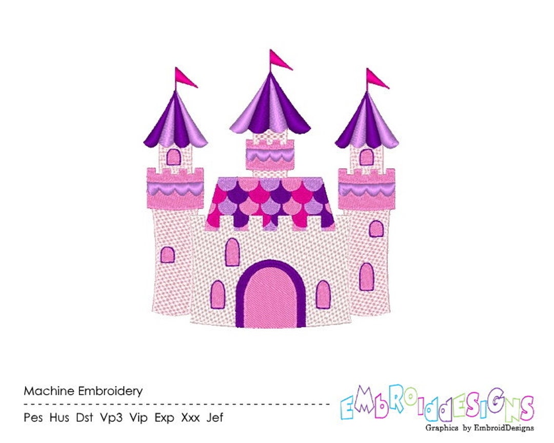 Castle Embroidery Design Castle Embroidery Designs Castles Prince ...