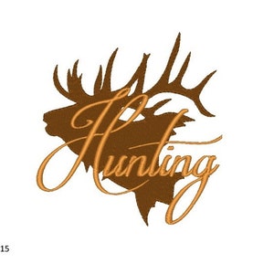 Elk Hunting Machine Embroidery Design Deer Embroidery Hunting Designs ...