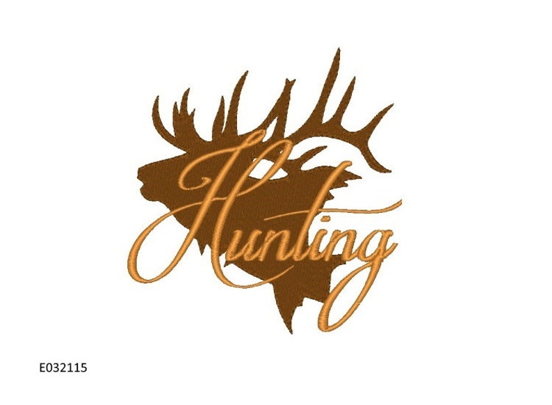 Elk Hunting Machine Embroidery Design Deer Embroidery Hunting - Etsy
