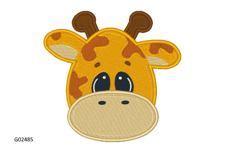 Giraffe Embroidery Design Giraffe Embroidery Designs Safari | Etsy