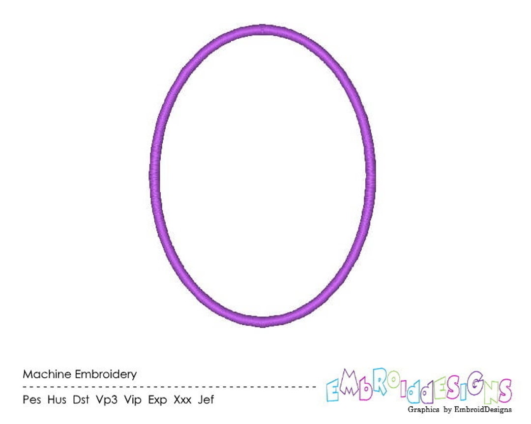 Oval Embroidery Designs Ovals Applique Embroidery Design Border Frame 7 ...