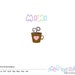 Mini Coffee Mug Embroidery Design: Coffee Machine Pattern (instant ...