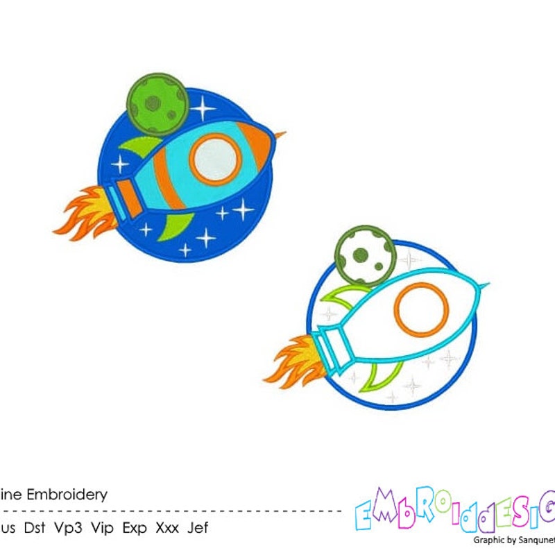 Planet Applique - Etsy