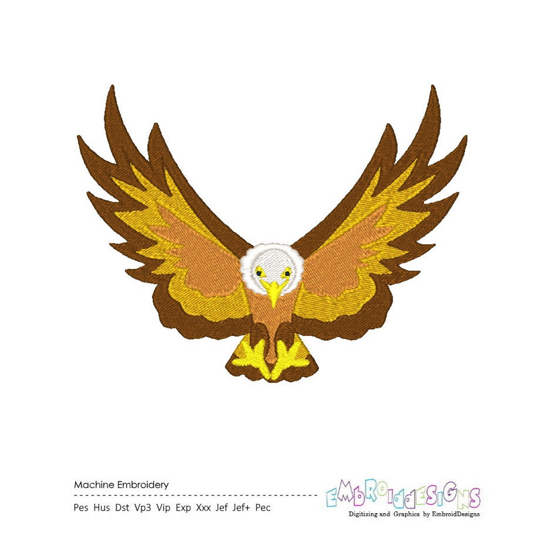 Eagle Machine Embroidery Design, Bird Embroidery Designs, Digital ...