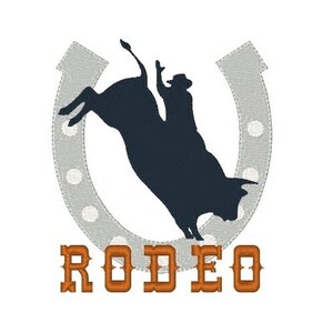 Rodeo Machine Embroidery Designs Set Applique Horseshoe Designs Bull ...