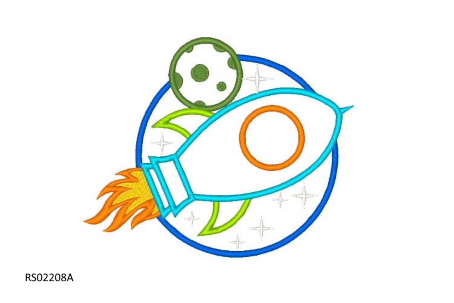 Rocket Ship Embroidery Design Set Space Embroidery Designs - Etsy