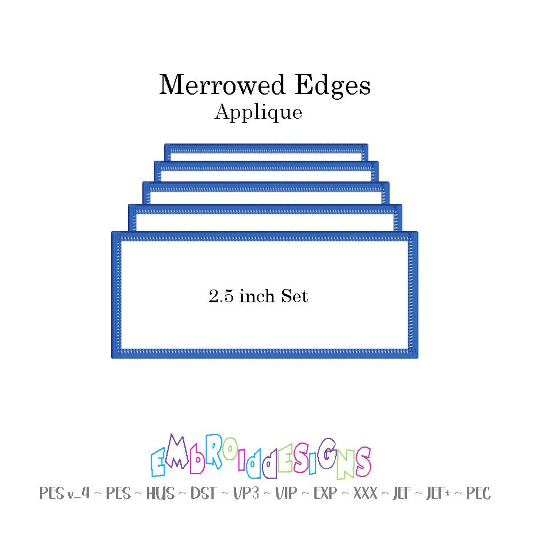 Versatile Rectangle Frame Applique Border - Embroidery Patch Making ...