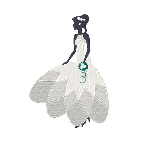 Bride Machine Embroidery Design Wedding Embroidery Designs | Etsy