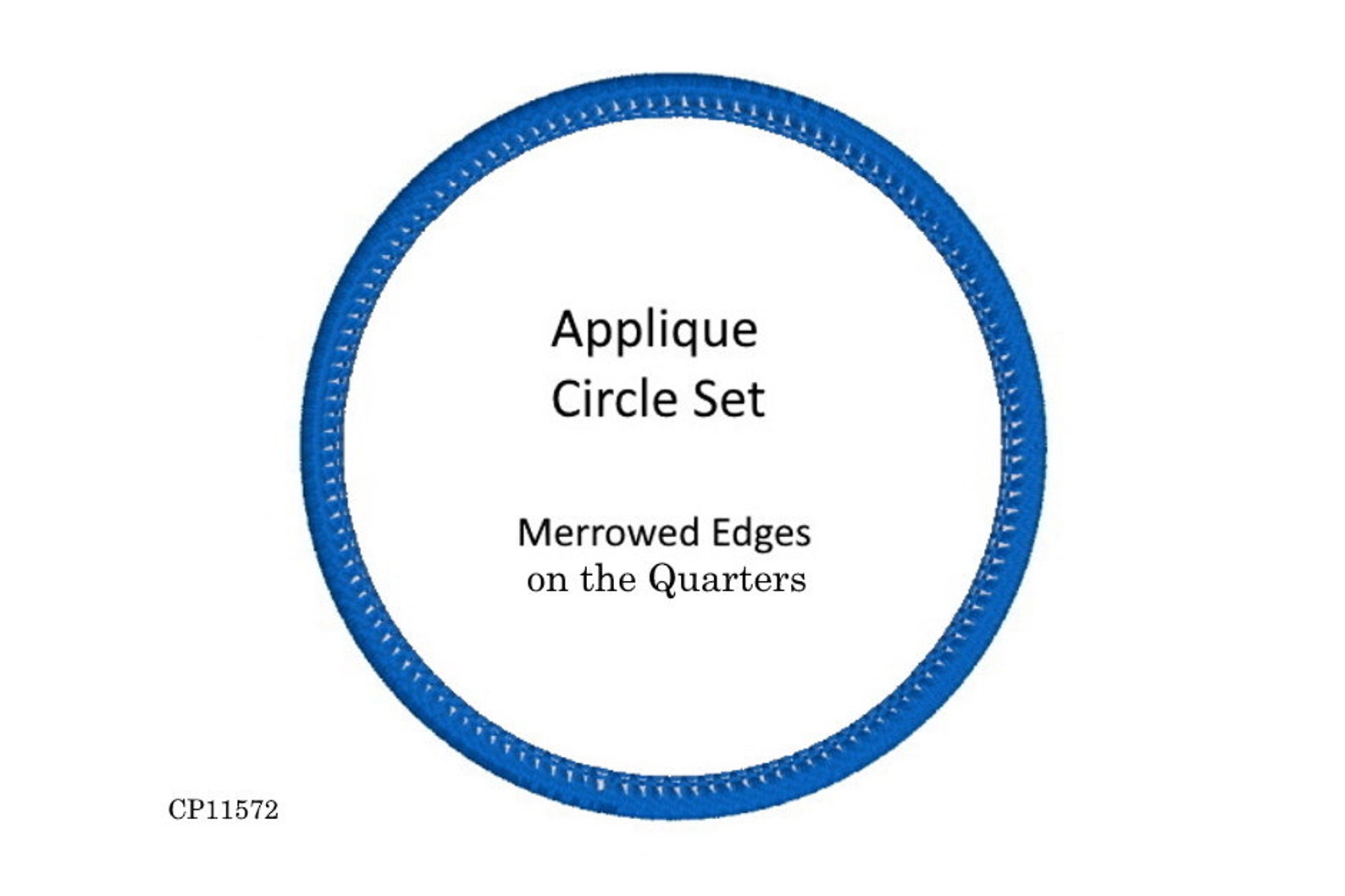 Circle Frame Applique Embroidery Designs: Patch Making Set (instant ...