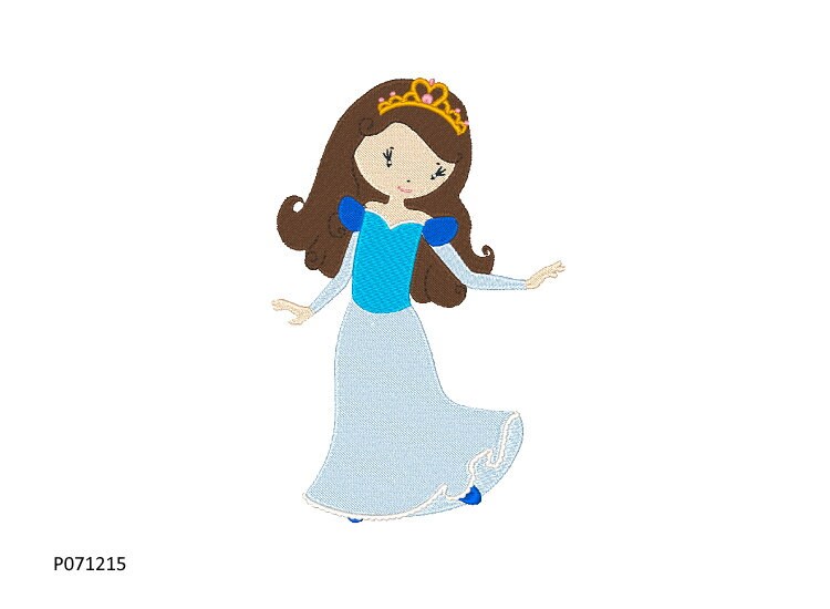 Princess Maria Machine Embroidery Design Princesses Embroidery - Etsy