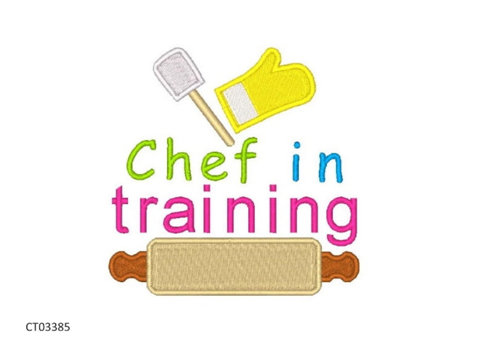 Chef in Training Embroidery Design Embroidery Designs Chef - Etsy