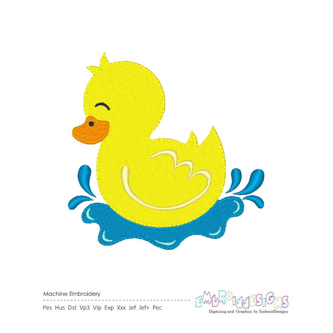 Adorable Baby Duck Machine Embroidery Design - Instant Digital Download ...