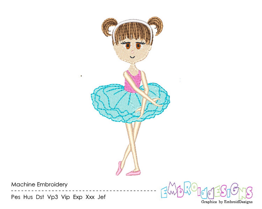 Ballerina Machine Embroidery Ballet Embroidery Designs Dance Children ...
