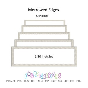 Instant Download - Rectangle Frame Patch Applique Border - Merrowed ...