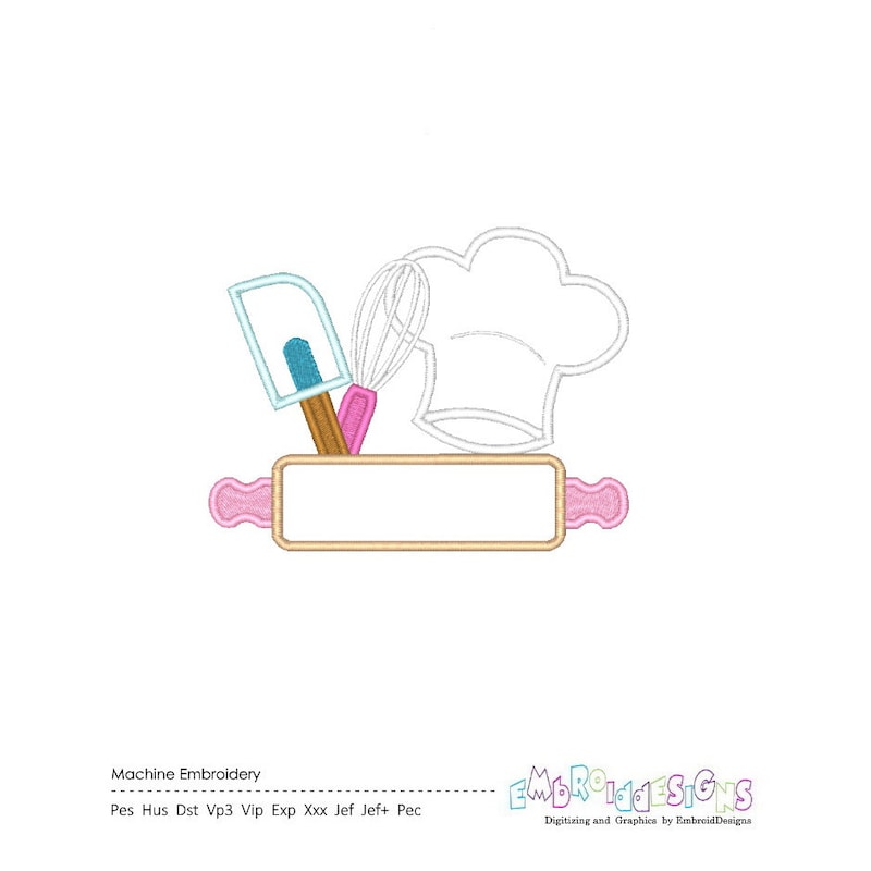 Chef Applique - Etsy