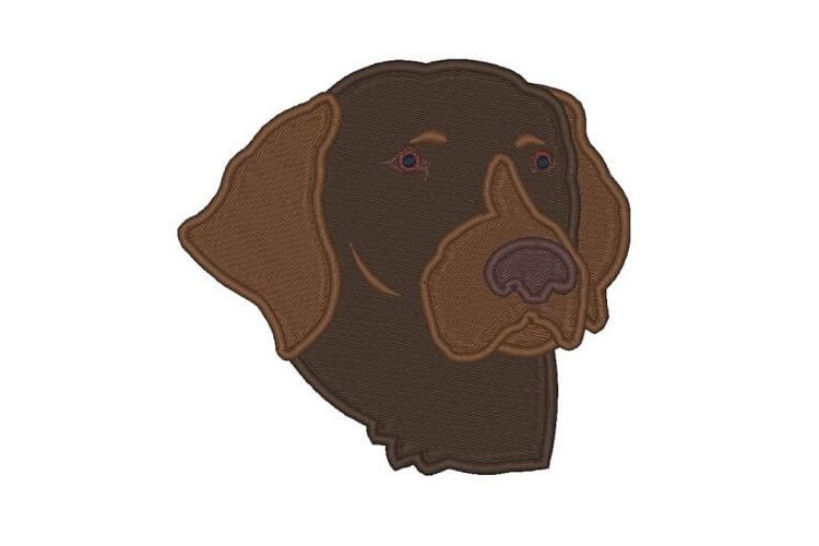 Lab Machine Embroidery Design Dog Design Instant Download 4X4 | Etsy