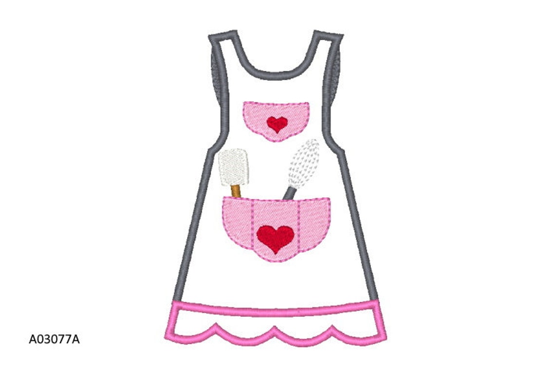 Apron Machine Embroidery Designs Kitchen Embroidery Design - Etsy