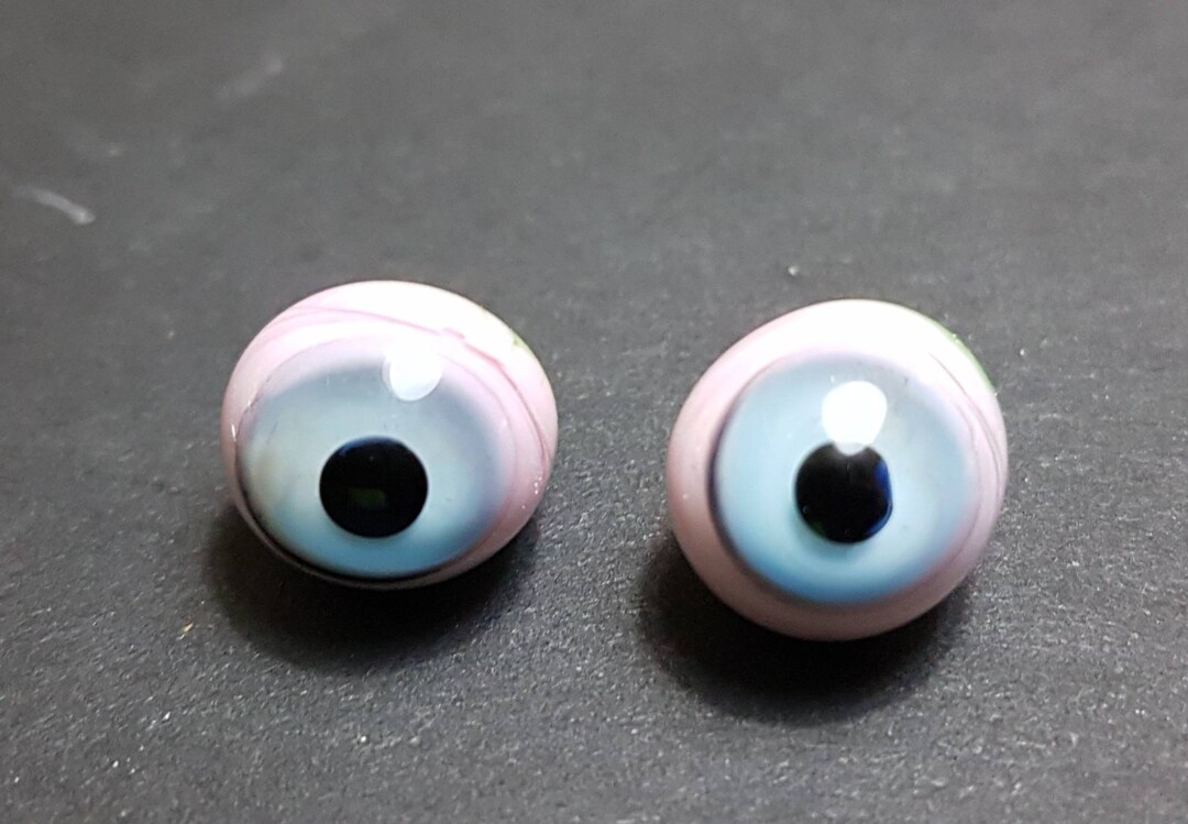 106. Glass Eyes 13 Mm, Eyes for Felt Figures, Imperfect, Ooak Art ...