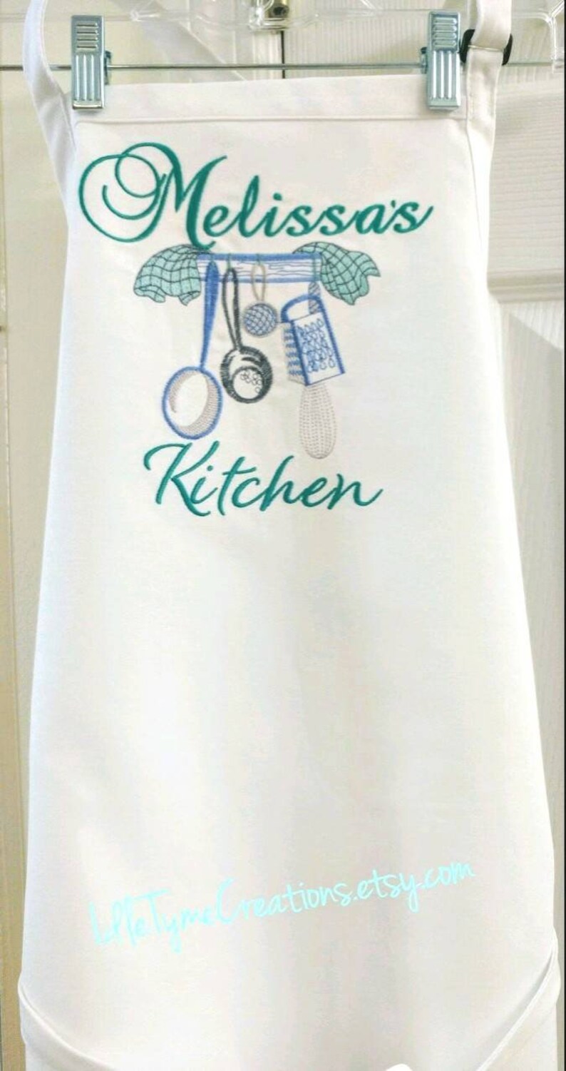 Personalized Aprons Custom Embroidered Aprons Monogrammed | Etsy