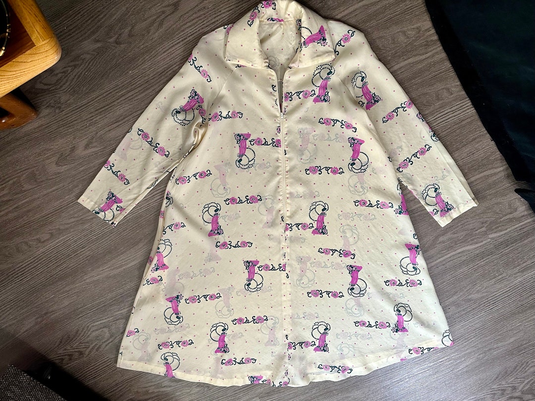 Vintage 1970s Caftan Halftan Tent Dress W/sweet 1930s Style Art Nouveau ...