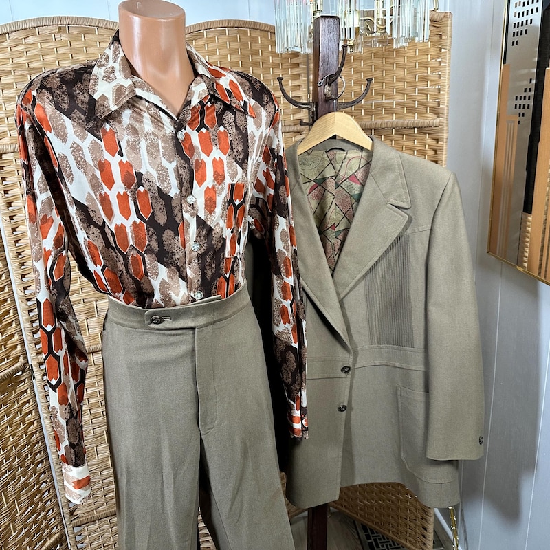 Mens Vintage 70s Suits - Etsy