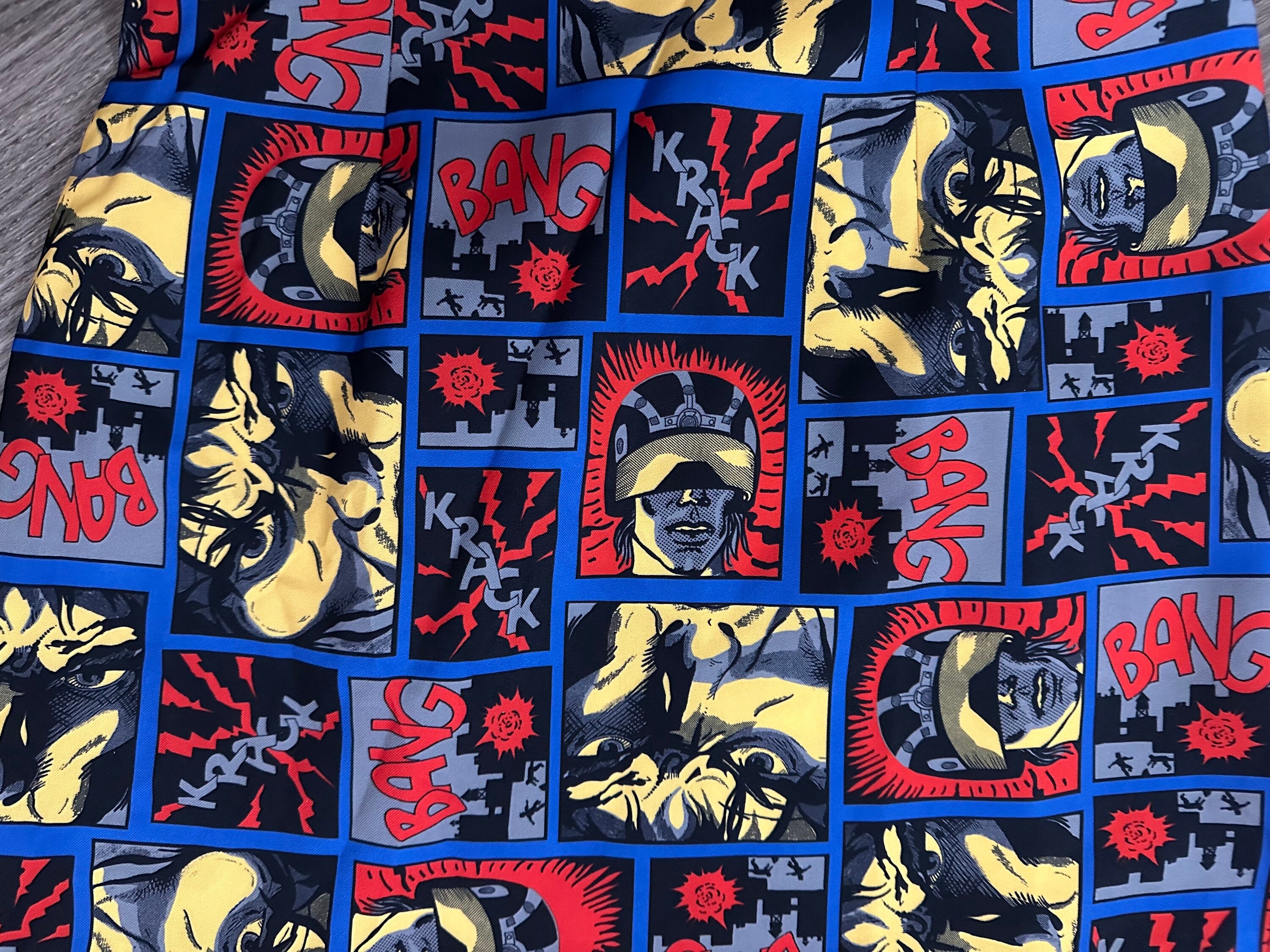 NOS Vintage 1990s Comic Strip Club Tank Dress W/op Art Superhero Print ...