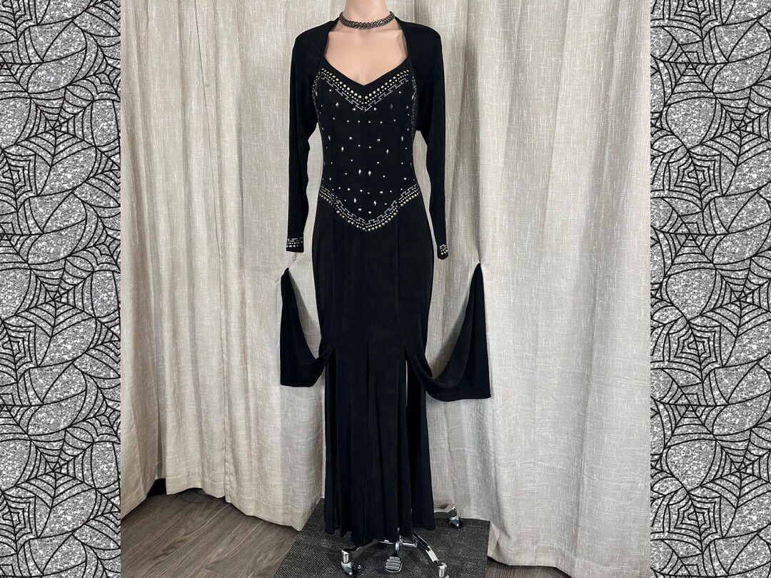 Slinky 80s Goth Girl Mermaid Dress W/handset Studs, Car Wash Skirt ...