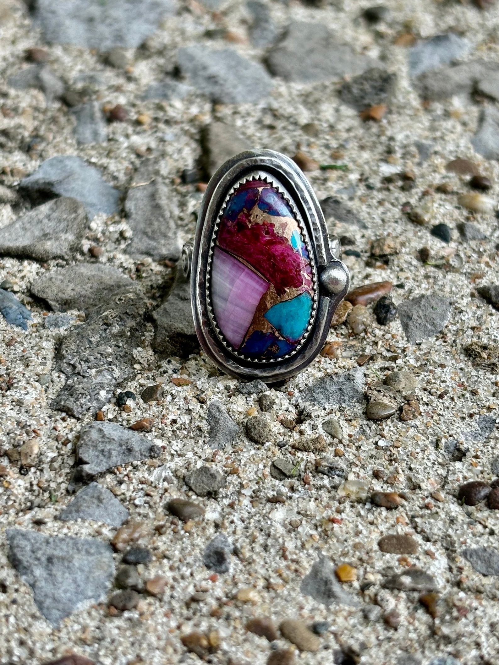 Purple Spiny Oyster Statement Ring - Etsy