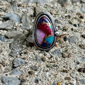 Purple Spiny Oyster Statement Ring - Etsy