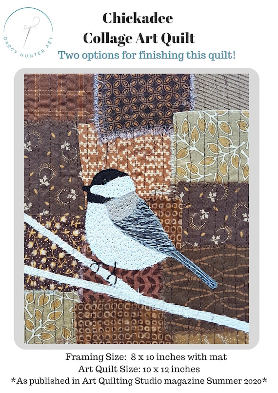Chickadee Mosaic Pattern Digital Download Chickadee D05,stained Glass