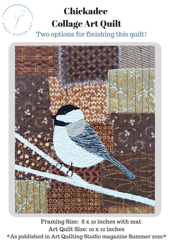 PDF Art QUILT PATTERN Chickadee / Bird Quilt Pattern / - Etsy