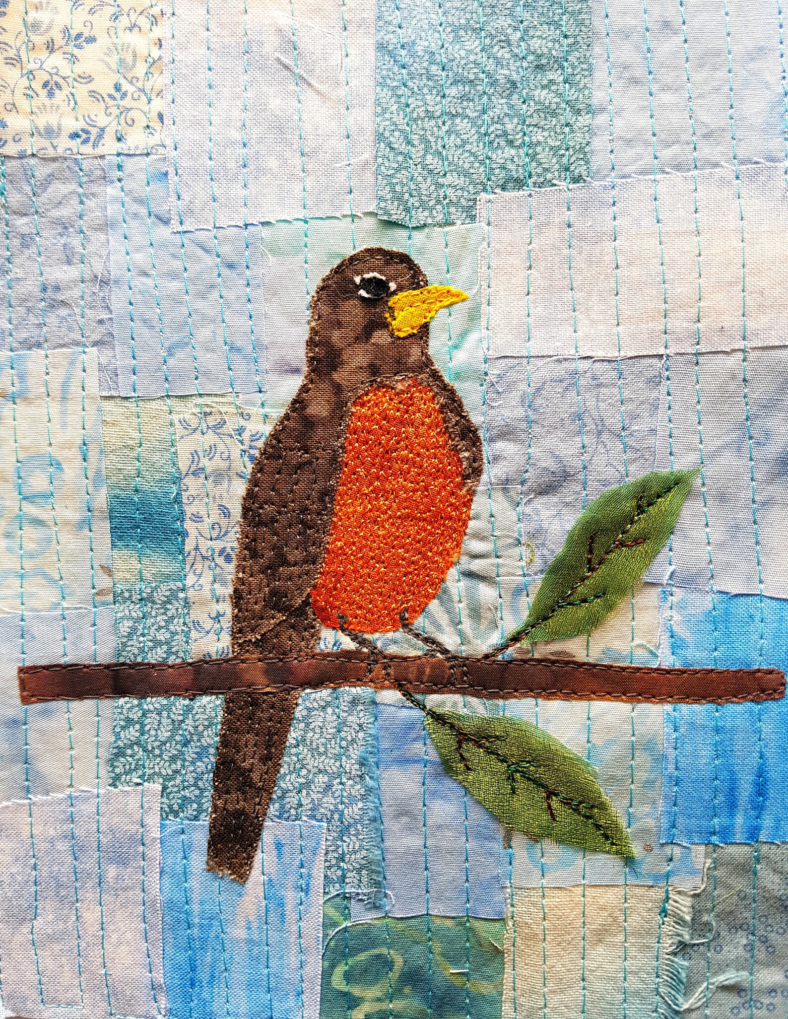 PDF Art QUILT PATTERN Robin / Bird Quilt Pattern / Quilting - Etsy