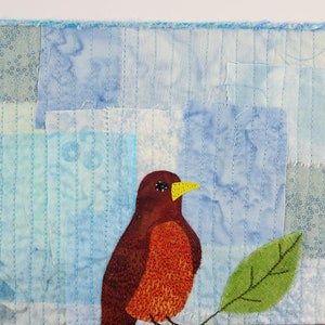 PDF Art QUILT PATTERN Robin / Bird Quilt Pattern / Gifts for Quilters ...
