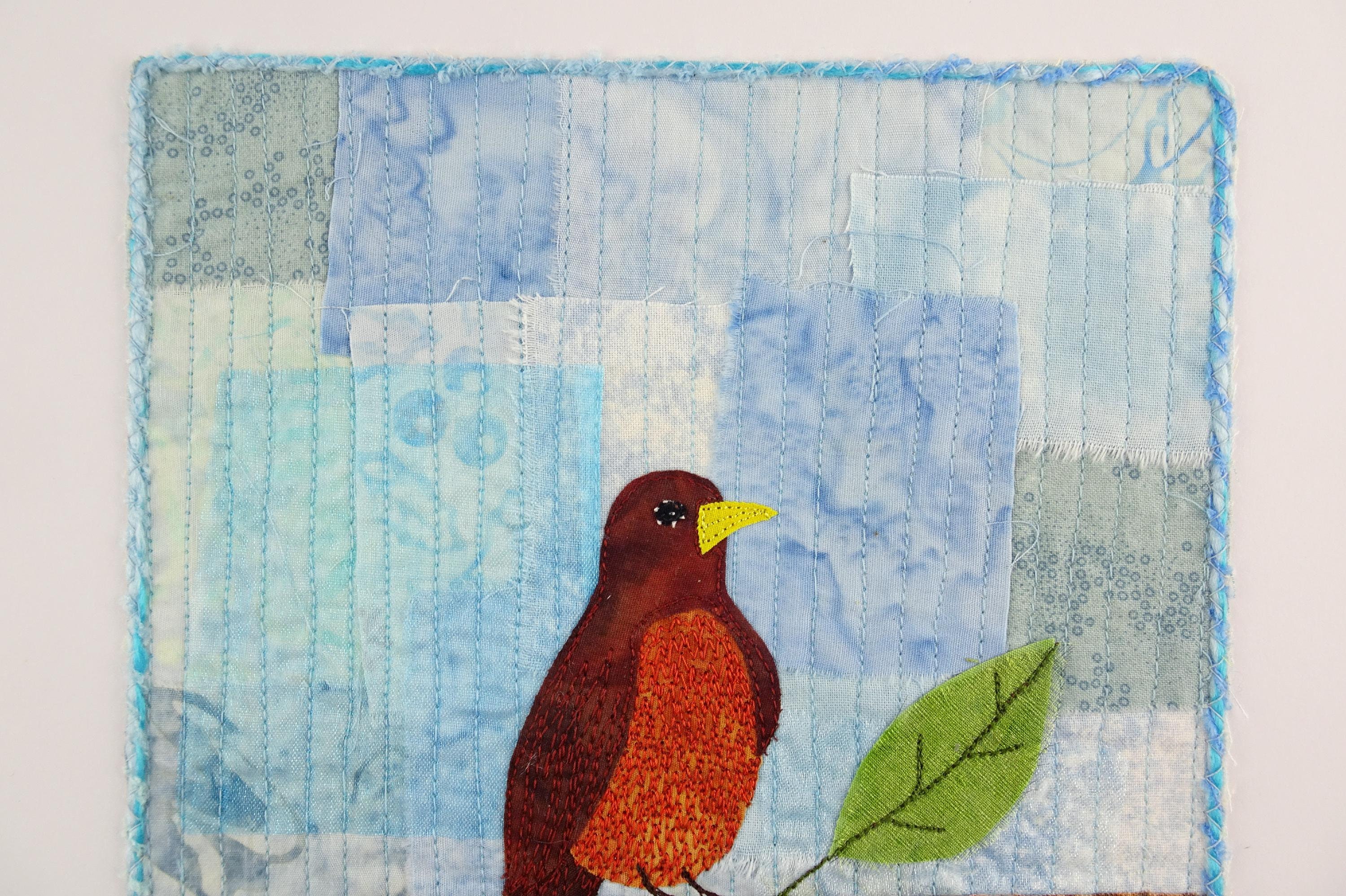 PDF Art QUILT PATTERN Robin / Bird Quilt Pattern / Gifts for Quilters ...
