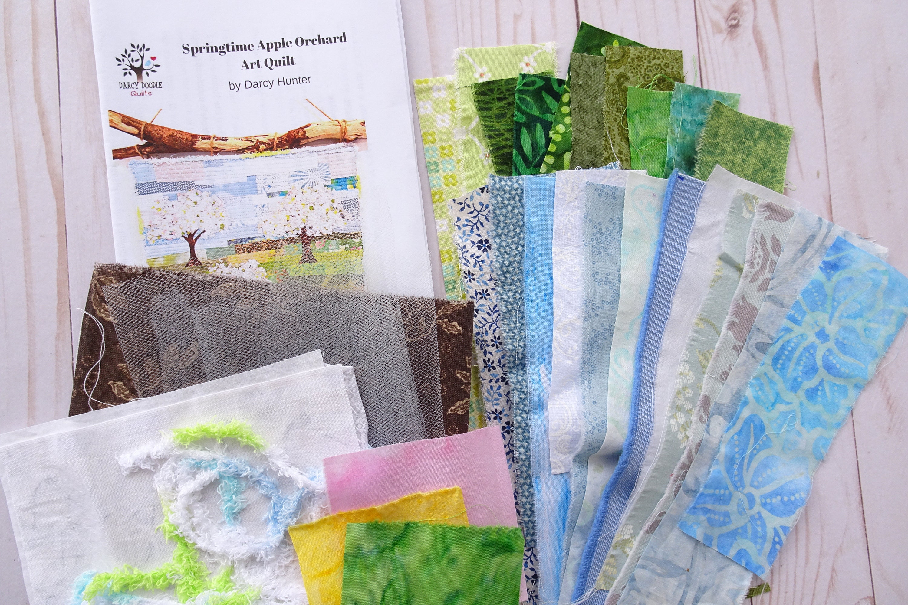 QUILT PATTERN KIT Springtime Apple Orchard / Quilt Pattern / | Etsy