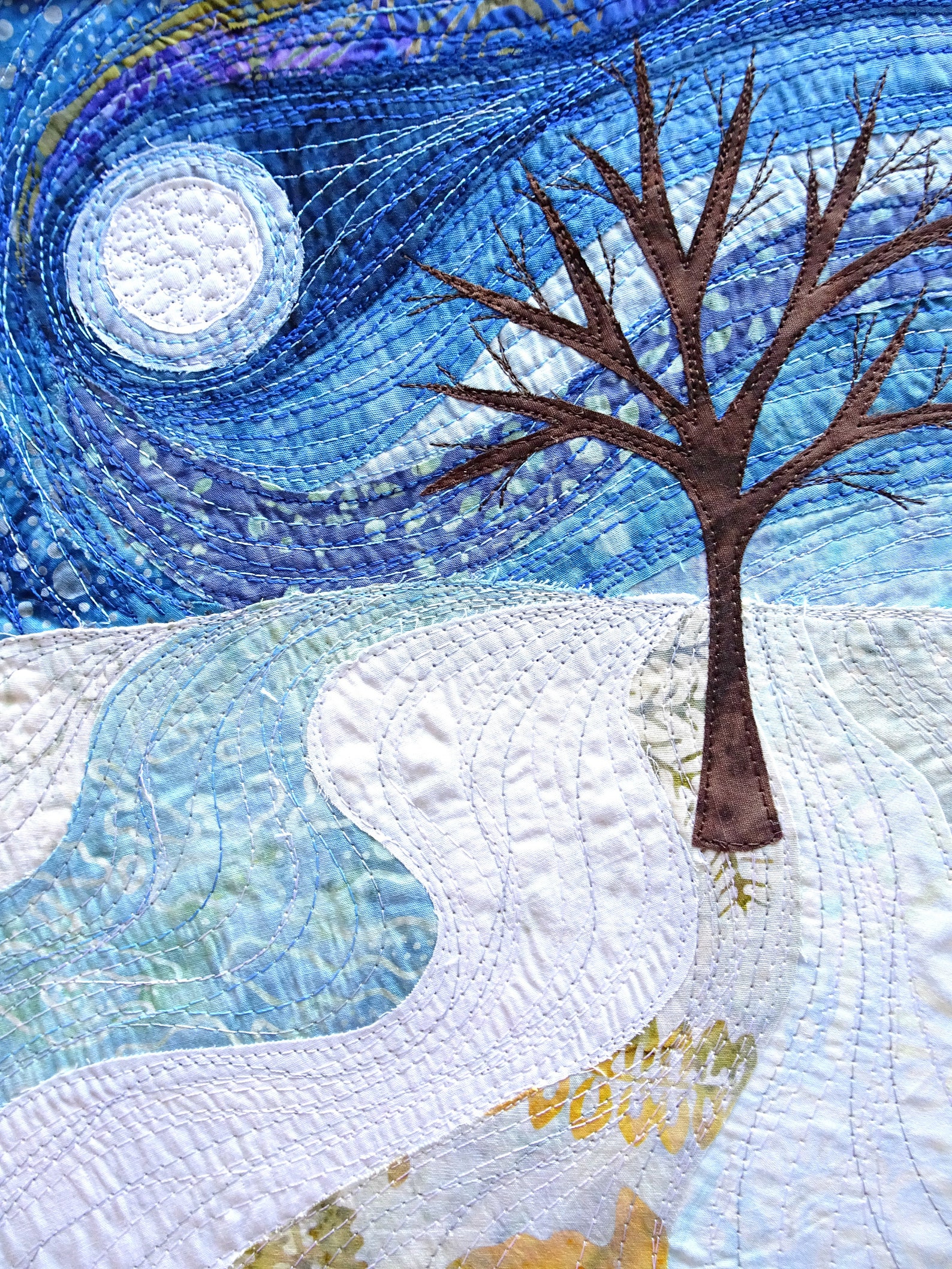 PDF Art QUILT PATTERN Winter Moon / Quilt Pattern / Quilting - Etsy
