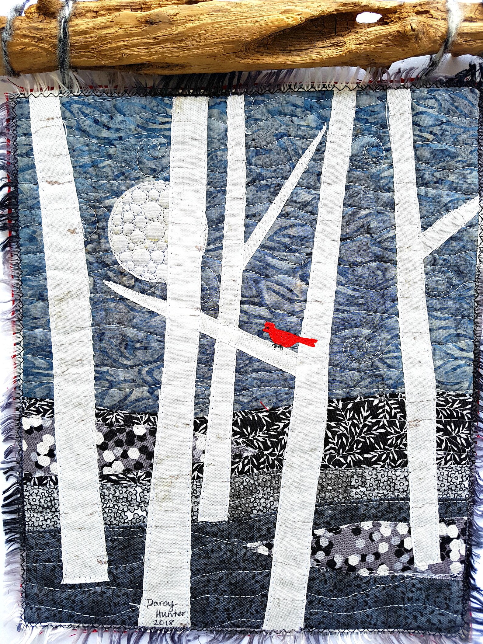 PDF Cardinal in the Birches QUILT PATTERN / Wall Hanging Pattern/ Bird ...