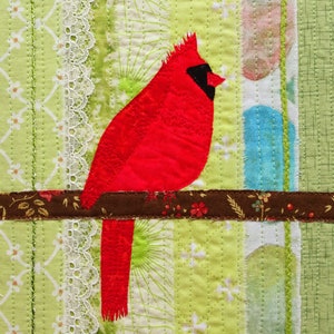 PDF Art QUILT PATTERN Cardinal / Bird Quilt Pattern / Gifts for Sewers ...