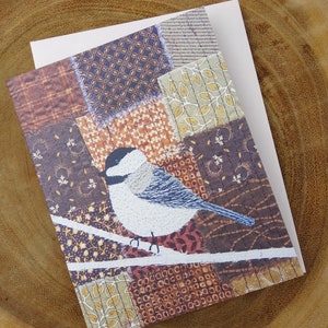 Bird Art Quilt Kit Chickadee Pattern / Kit Do It Yourself / Gifts for ...