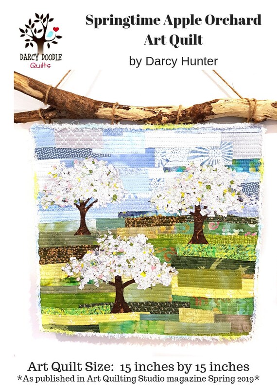 PAPER QUILT PATTERN Springtime Apple Orchard / Quilt Pattern / | Etsy