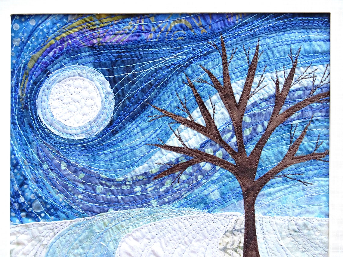 PDF Art QUILT PATTERN Winter Moon / Quilt Pattern / Quilting - Etsy