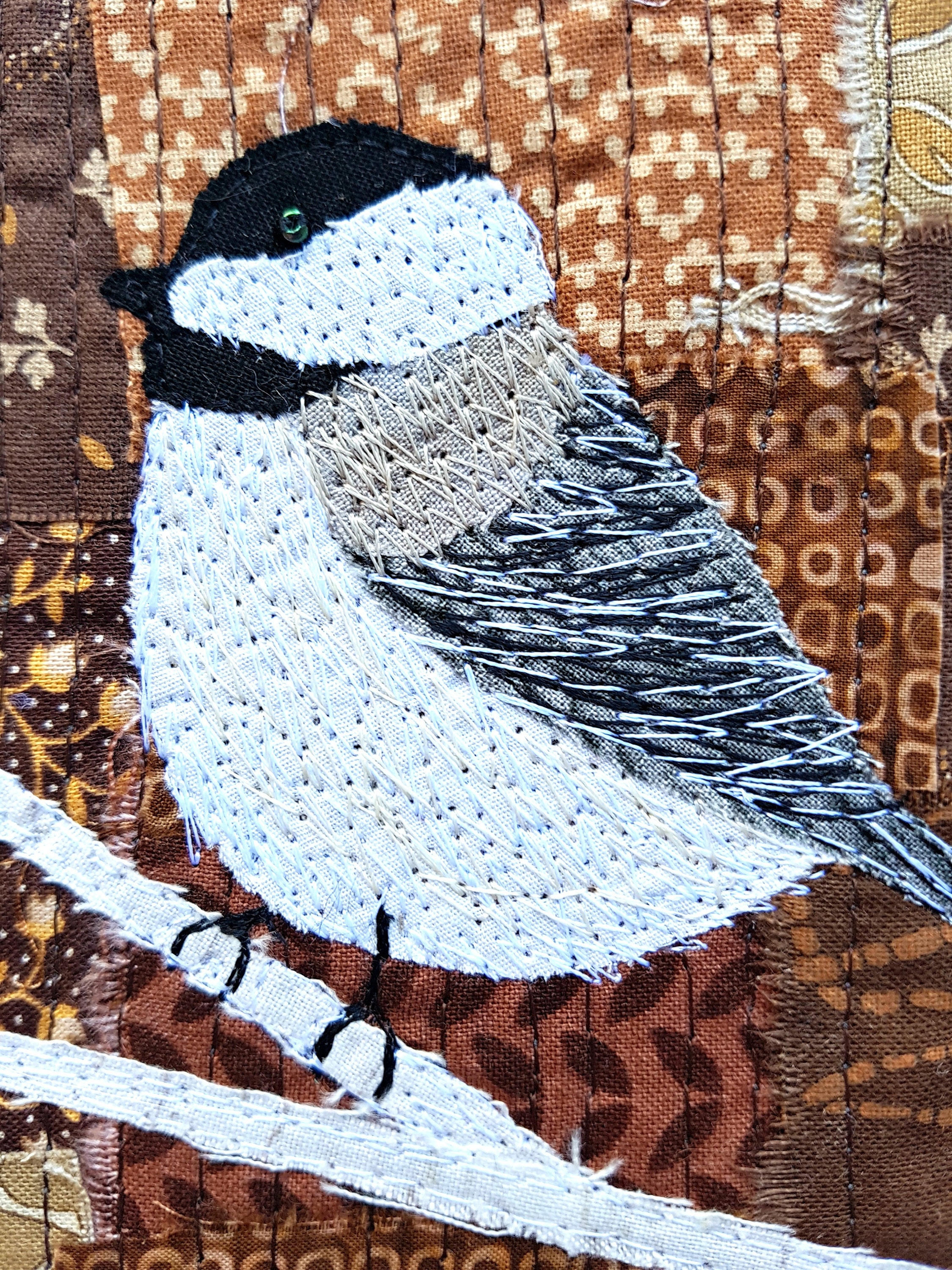 PDF Art QUILT PATTERN Chickadee / Bird Quilt Pattern / Quilting ...