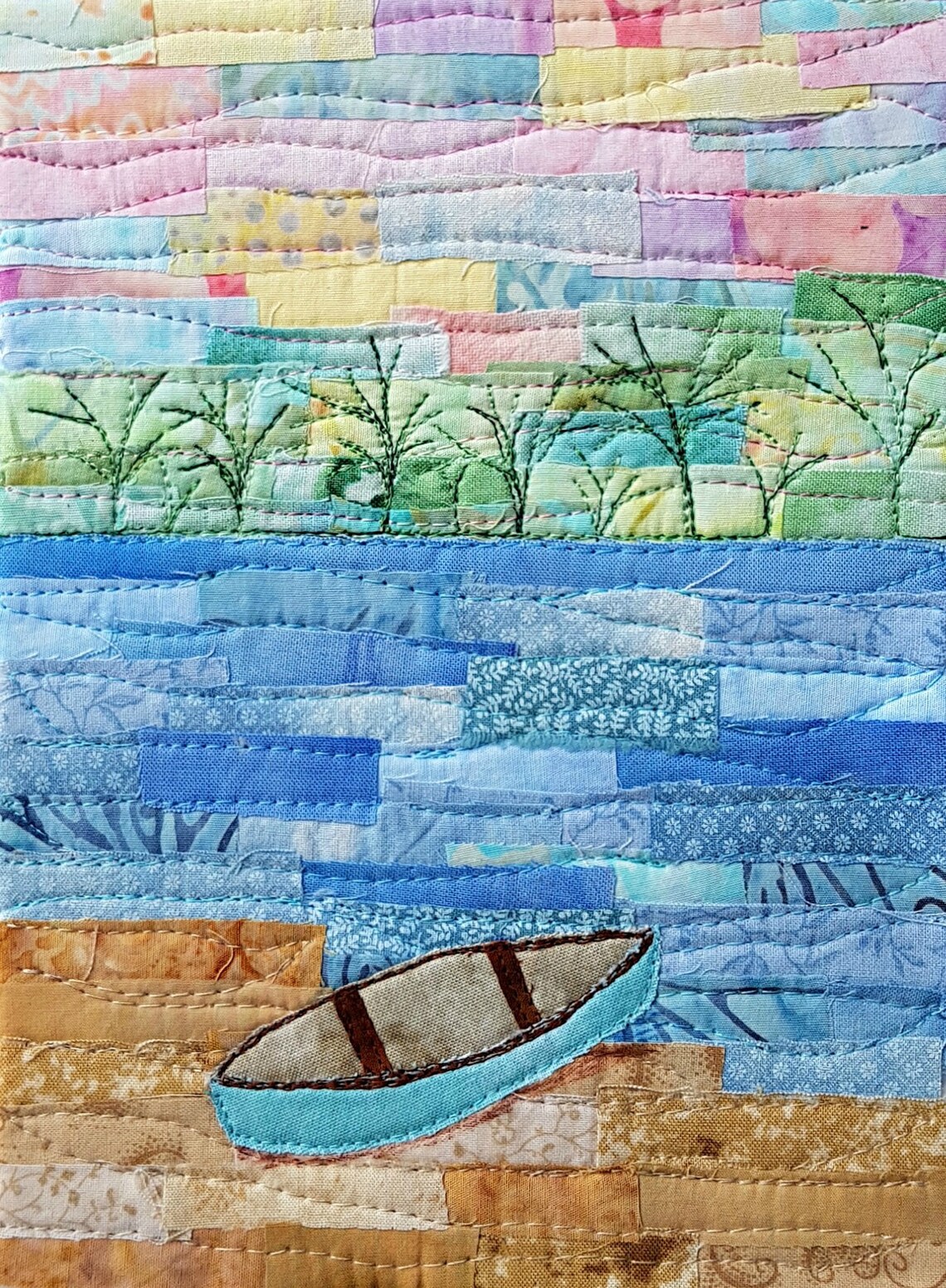 PDF Art QUILT PATTERN Tranquil Morning / Quilt Pattern / | Etsy