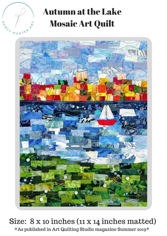 PDF Art QUILT PATTERN Autumn at the Lake / Quilt Pattern / - Etsy