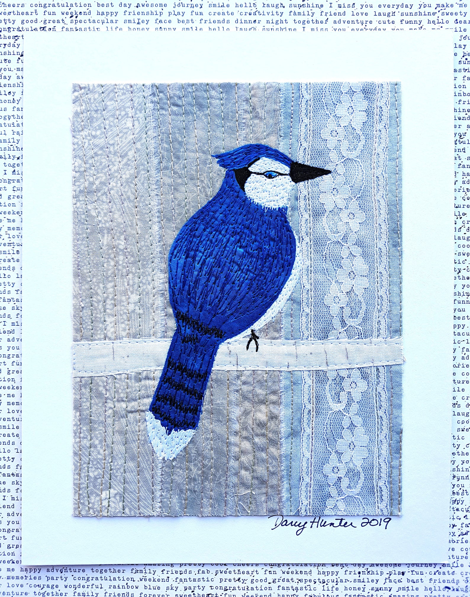 PDF Art QUILT PATTERN Blue Jay / Bird Quilt Pattern / Quilting - Etsy