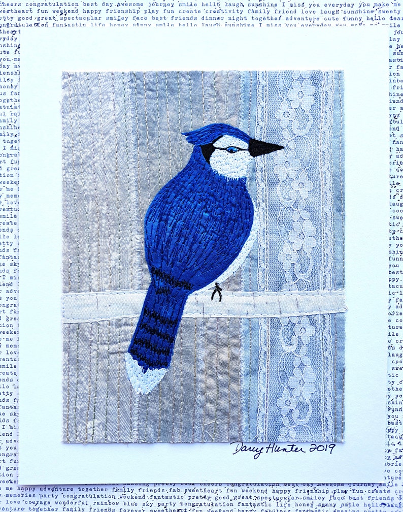 PDF Art QUILT PATTERN Blue Jay / Bird Quilt Pattern / Quilting | Etsy