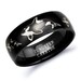 Orca Ring Personalize Custom Engrave Tungsten Ring Black - Etsy
